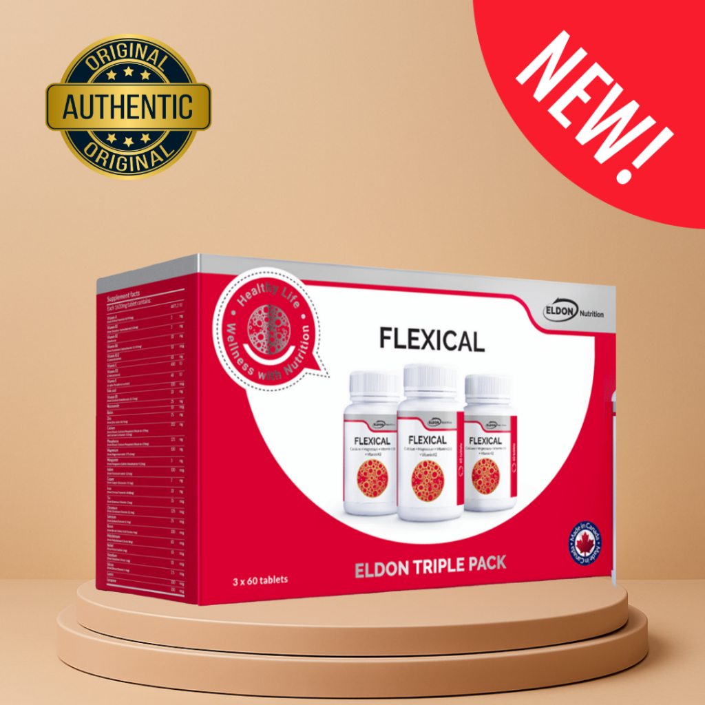 ELDON Nutrition Flexical Tablets 60s / 3x60s - Strong Bones, Confident ...