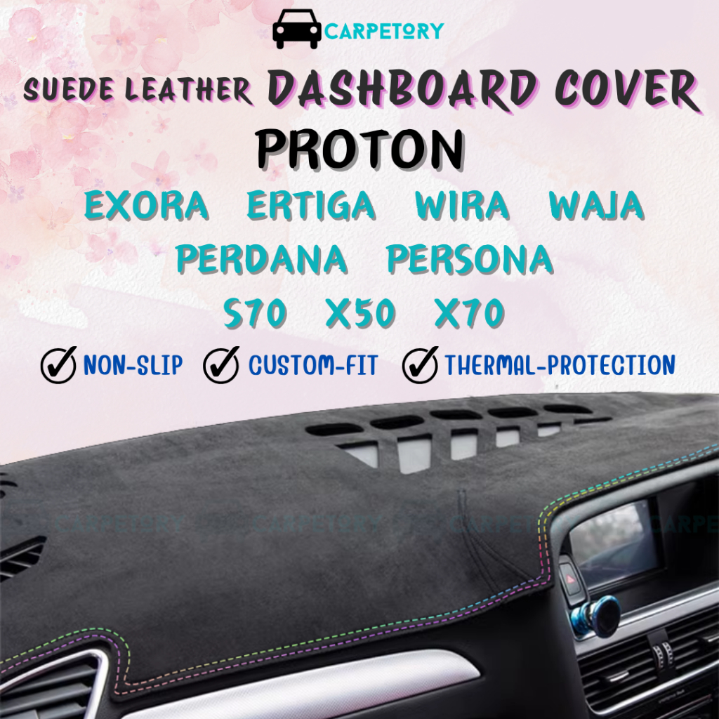 PROTON Wira Exora Ertiga Waja S70 Perdana Persona X70 X50 Suede Leather ...