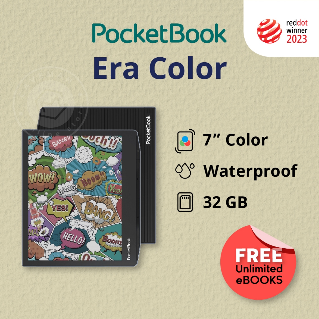PocketBook Era BW & Color - 16 / 32 GB + 7 Inch Display eReader ...