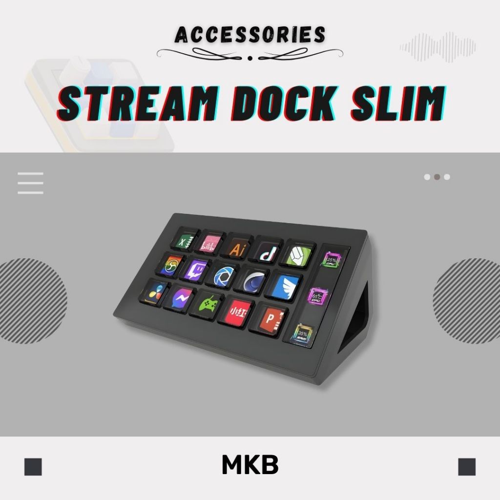 Mirabox Stream Dock Slim Stream Deck USB Type-C Tactile Control Apps ...