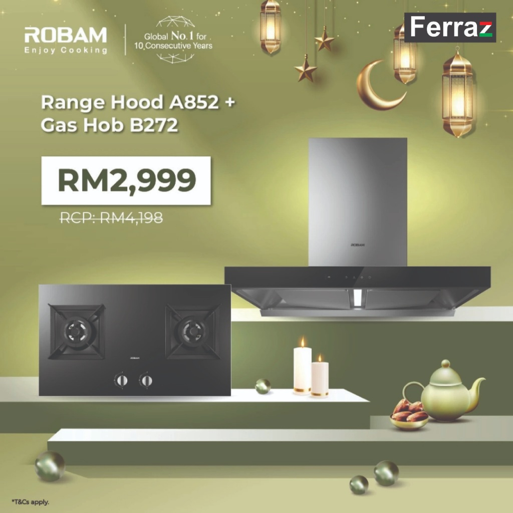 Robam B272 Gas Hob With Robam A862 Cooker Hood / Robam A852 Hood / Robam A676 Hood / Robam A670 ...