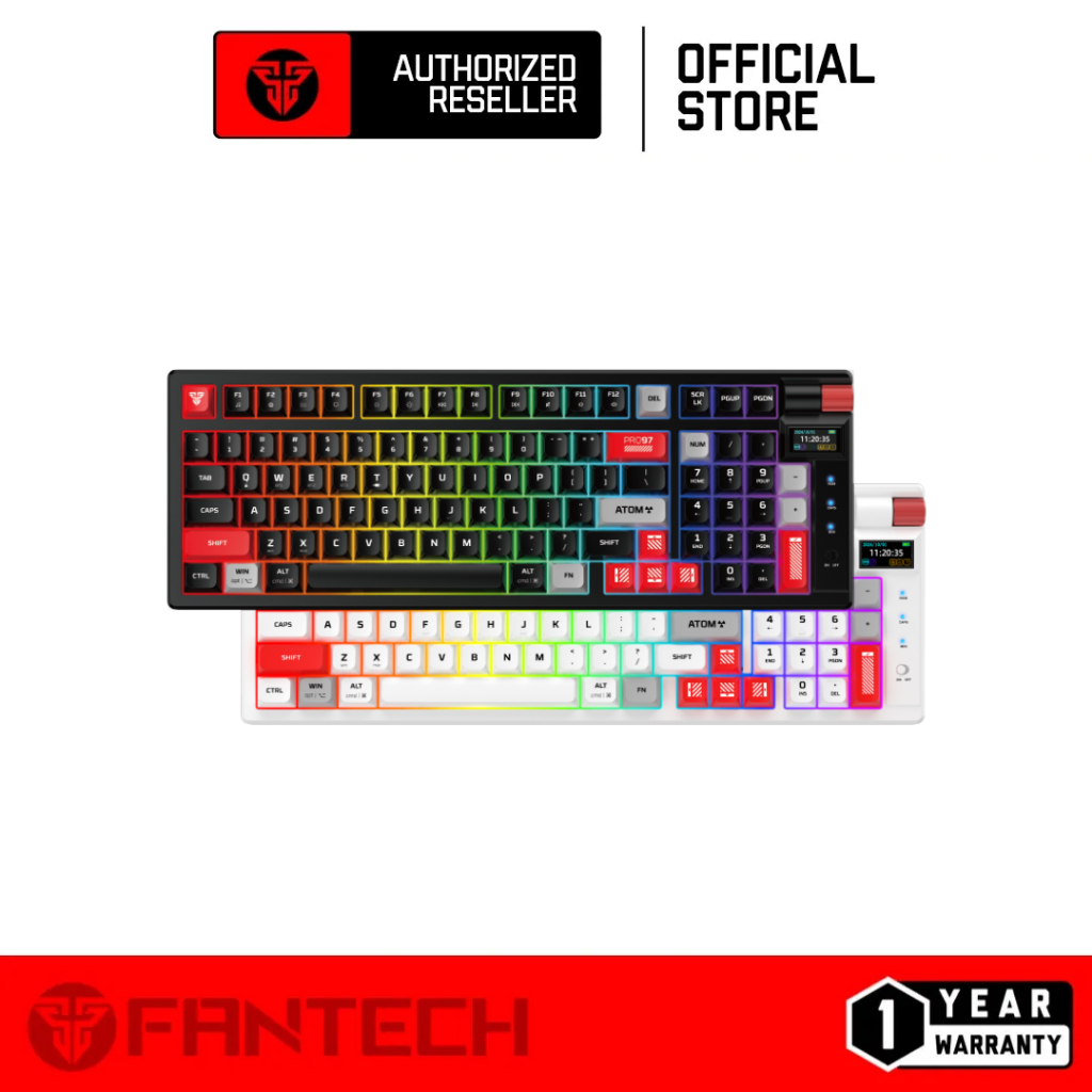 Fantech MK917 / MK918 ATOM PRO97 PRO79 ARGB Wireless Mechanical Smart ...