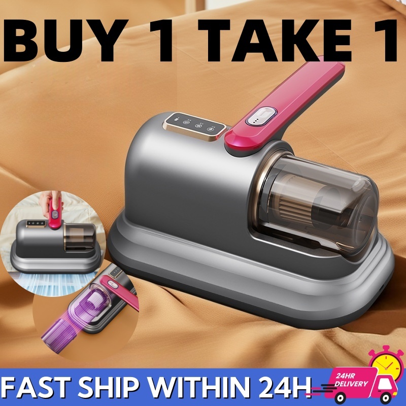Dust Mite Vacuum Cleaner Small Handheld Wireless Home Bed UV-Light ...