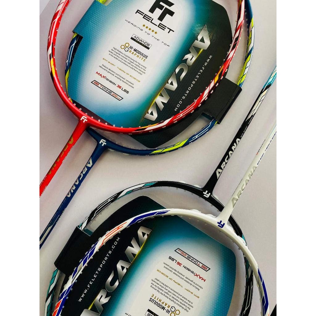FELET ARCANA ADVANCE MAX 36 LBS BADMINTON RACKETS (100% ORI) free 1pc ...