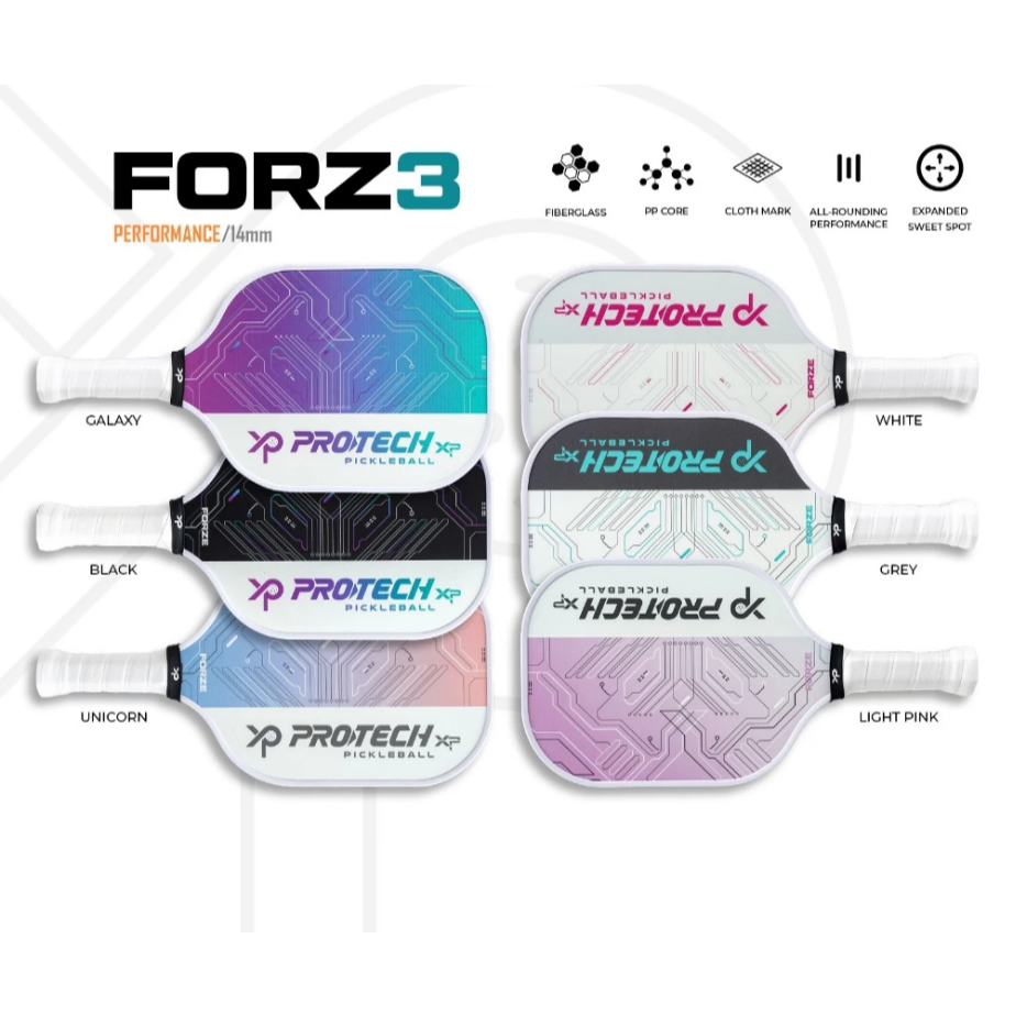 Protech XP Pickleball Paddle -"FORZE" V3 (1 Paddle with Cover ...