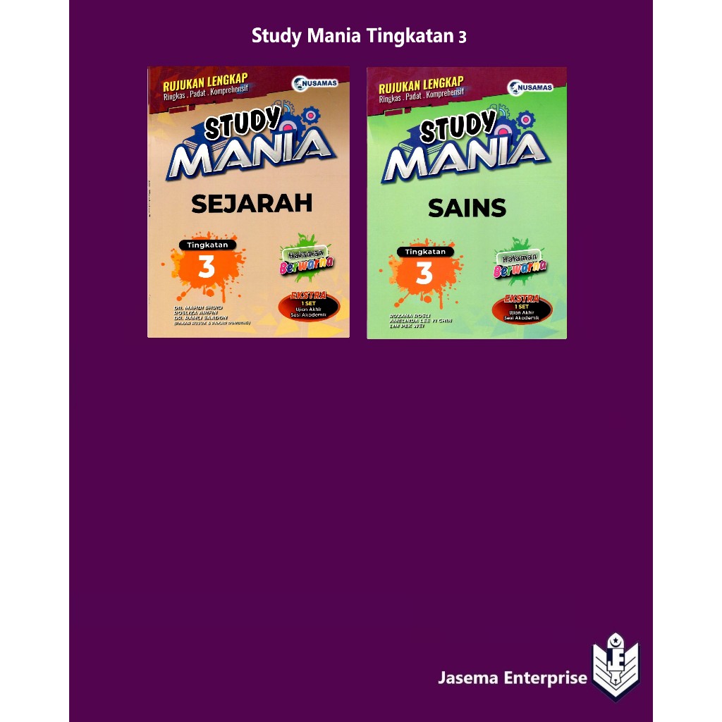 Study Mania Tingkatan 3 Sejarah | Sains | Shopee Malaysia