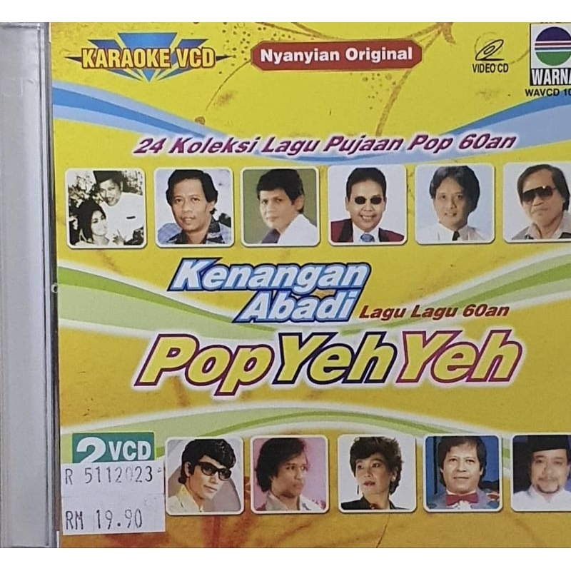 VCD Karaoke - Kenangan Abadi Lagu Lagu 60An Pop Yeh Yeh (2 Disc ...