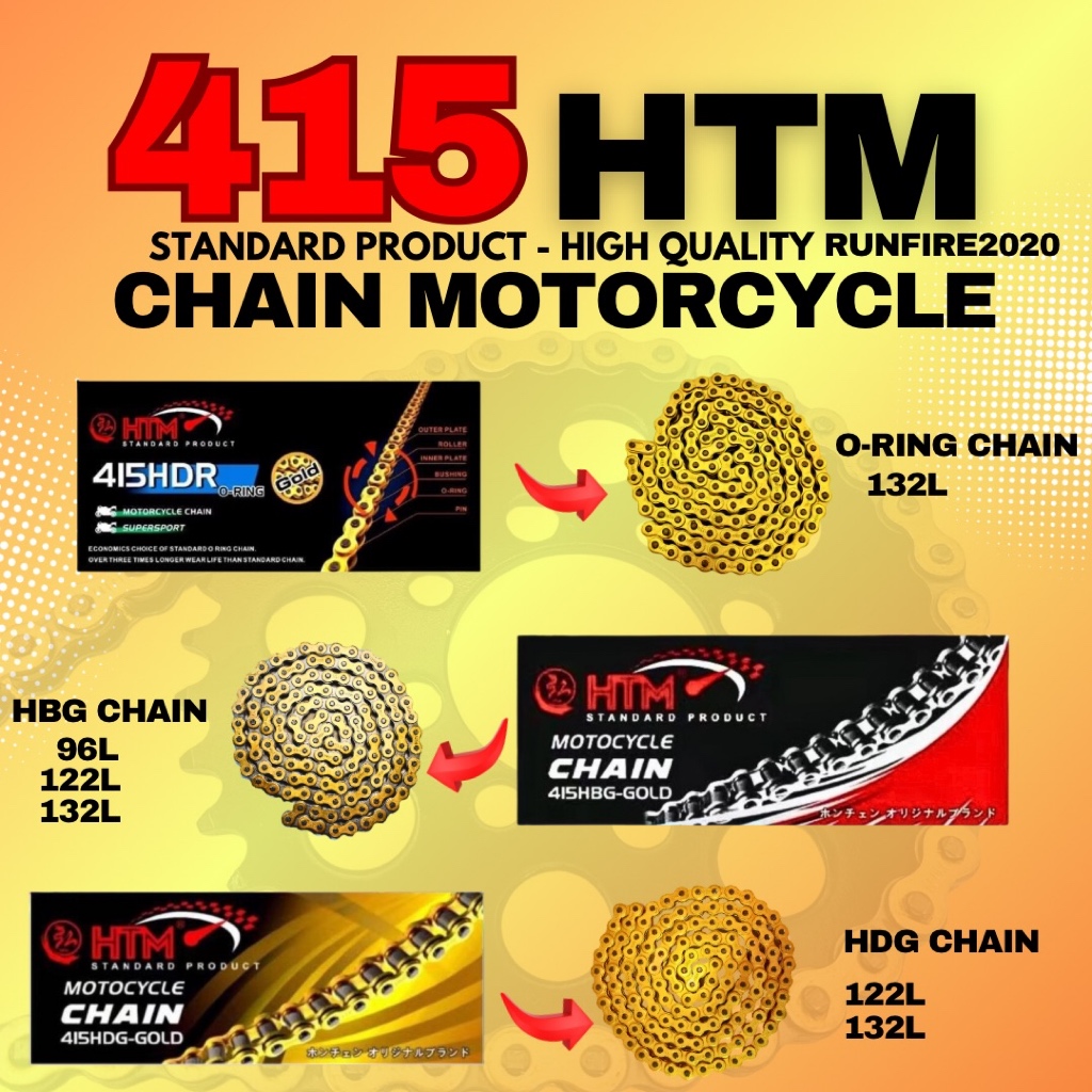 415 CHAIN SPROCKET 415 HTM 415 SMS SPROCKET CHAIN MOTORCYCLE HONDA ...