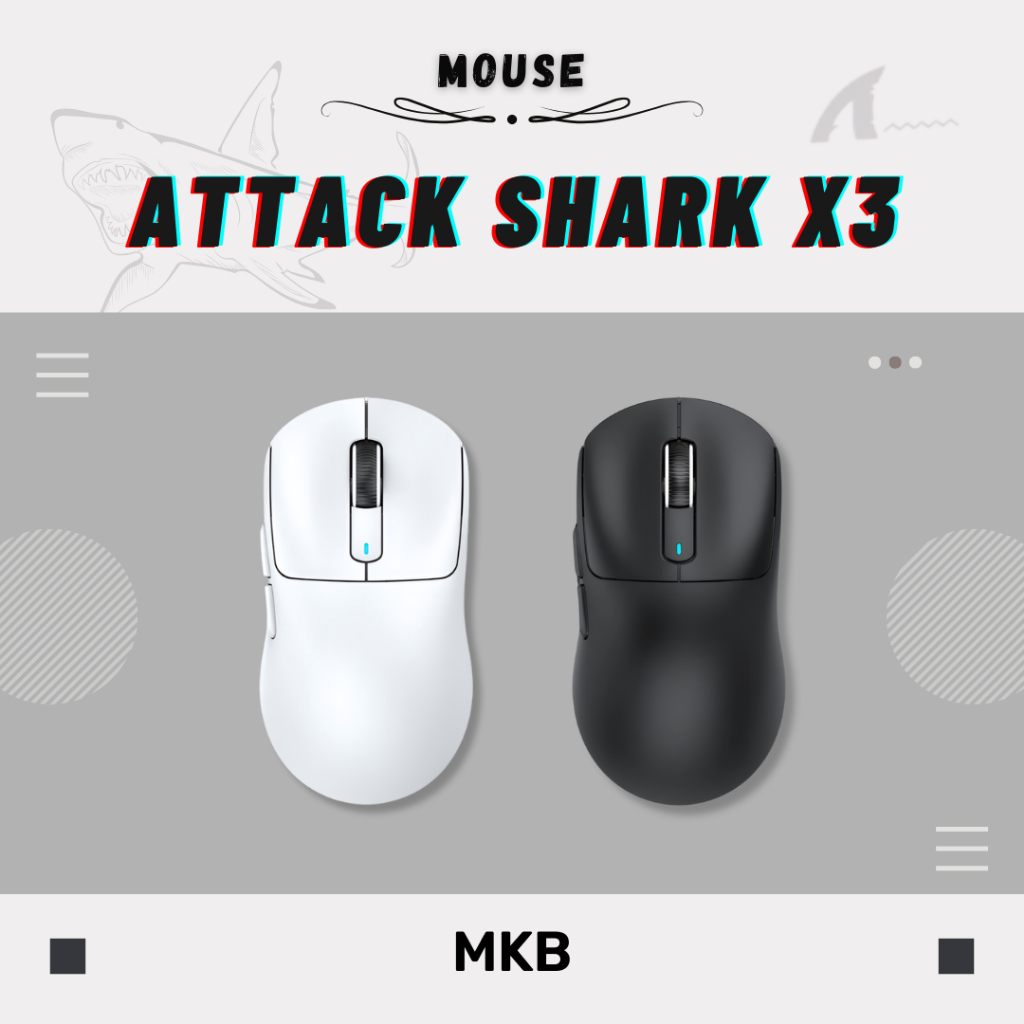 Attack Shark X3 Lightweight Programmable 8KHz Polling Rate Wireless ...