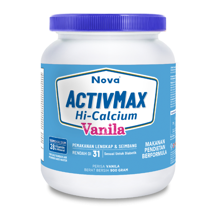 4 Tins Nova Activmax Gold High Calcium Vanilla Coffee Coklat Low ...