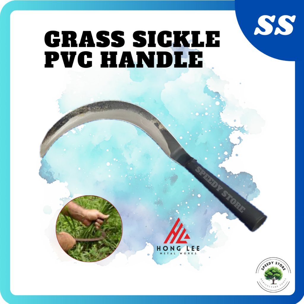 Hong Lee PVC Handle Grass Sickle / Sabit Rumput dengan Plastik Pemegang ...