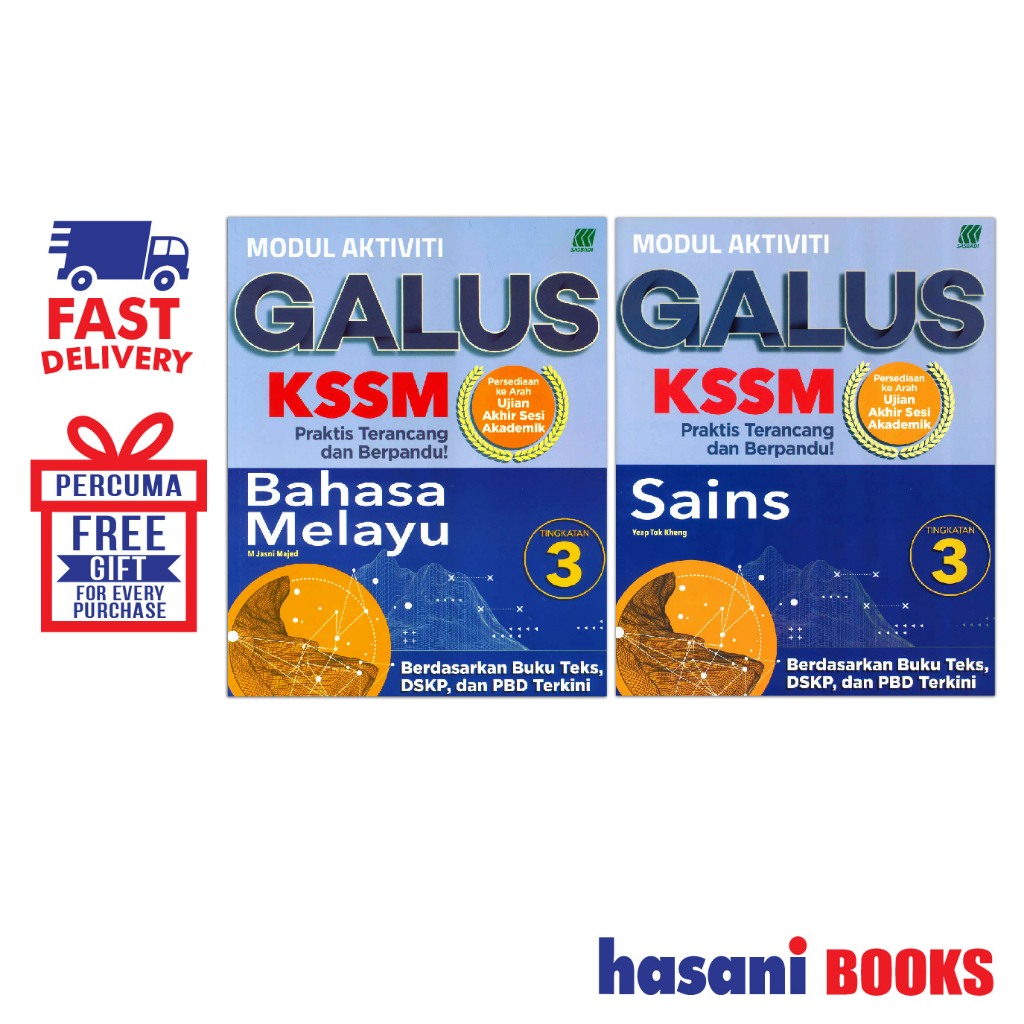 Hasani Sasbadi Modul Aktiviti Galus KSSM Tingkatan 3 | Shopee Malaysia