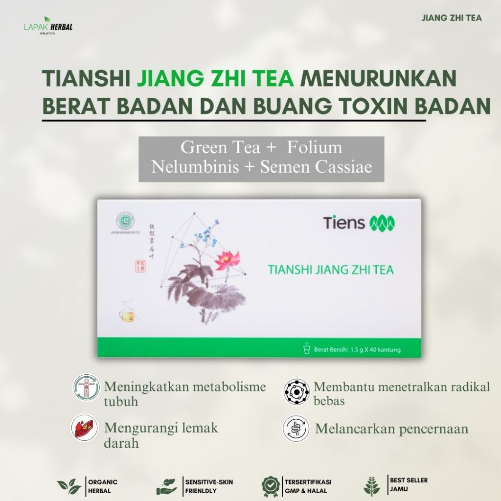 Teh Jiang Zhi Tea Tiens Obat Ubat Kurus Badan Lulus Kkm Minuman ...