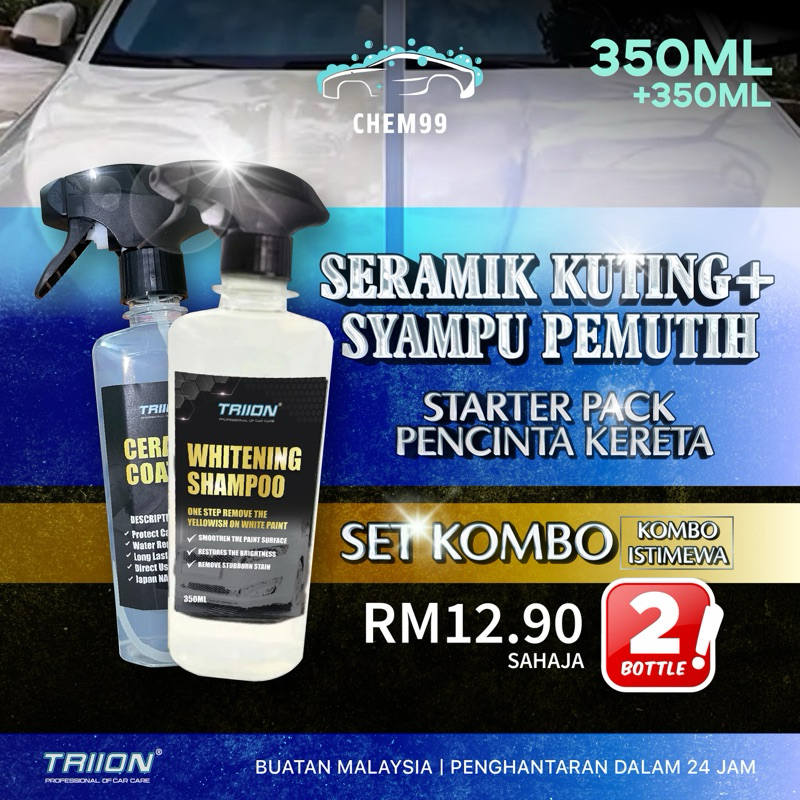 [Super Bundle] Whitening Shampoo + Ceramic Coating Syampu Kereta ...