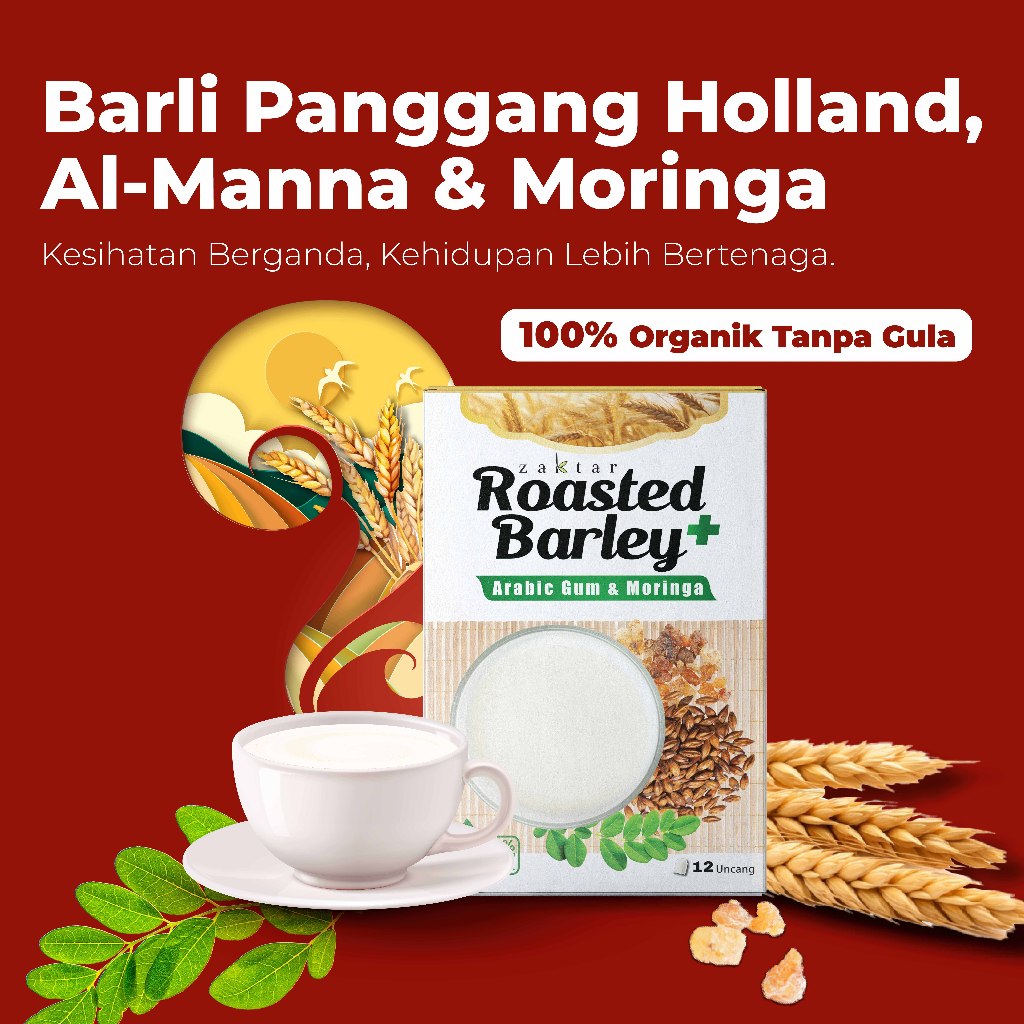 Minuman Barli Panggang Zaktar | Dengan Gum Arabic dan Moringa | Shopee ...