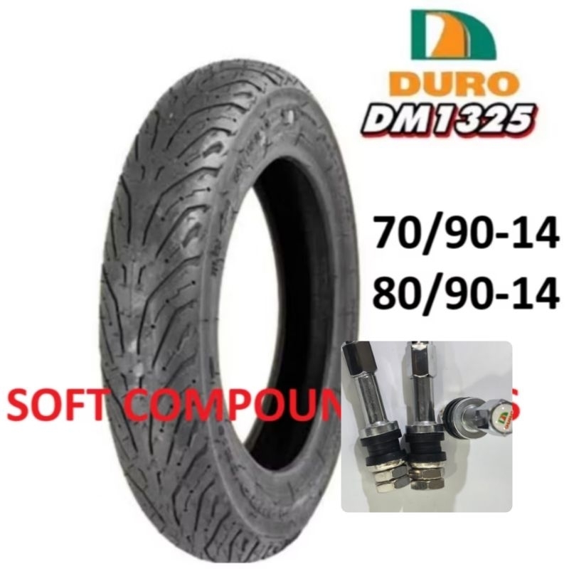 TAYAR TIRES TYRE DURO 14 INCH SOFT COMPOUND 70/90-14 80/90/14 DM1325 ...
