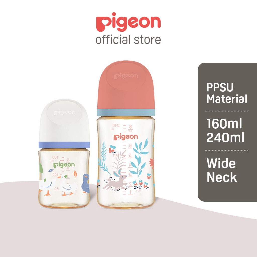 Pigeon SofTouch™ PPSU BPP Nursing Bottle 160ml/240ml - Gardens | Shopee Malaysia