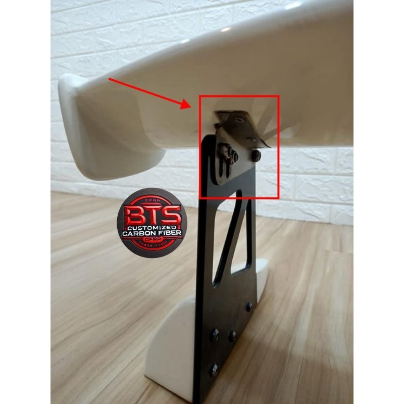 MUGEN R Spoiler Bracket Stainless Steel_FD2R MUGEN GT Wing Civic FD ...