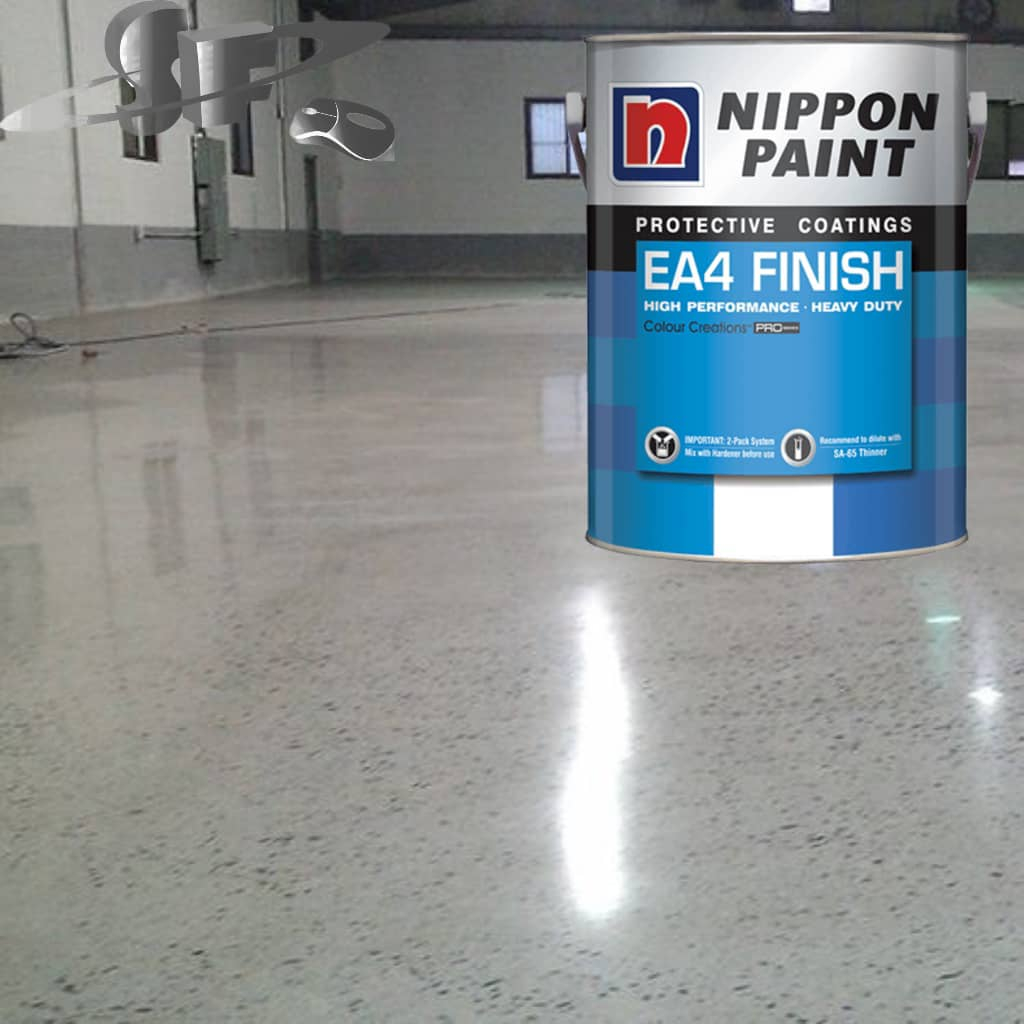 5L CLEAR EPOXY PAINT, NIPPON EA4, CAN PAINT AT FLOOR, METAL OR WOOD TO ...