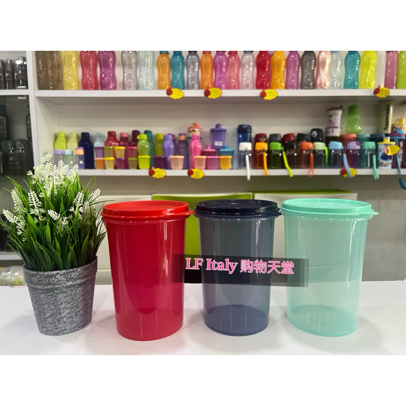 Tupperware Cherrio Quad 1L (1)(Red/Grey/Mint) | Shopee Malaysia