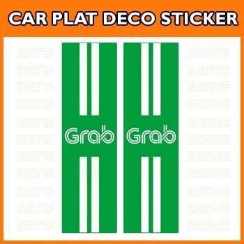 Stiker Plat Kereta - Grab ehailing | Shopee Malaysia