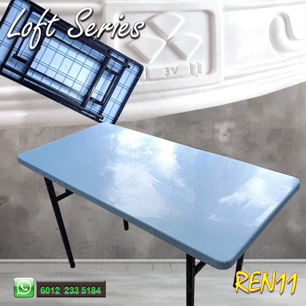 3v Banquet Table with Plastic Table Top with metal leg - 25mm / Plastic ...