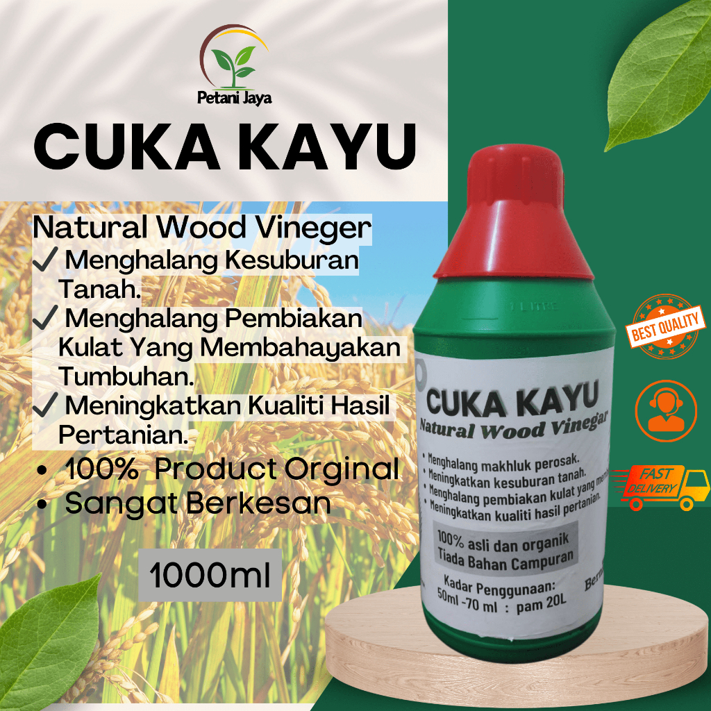 Cuka Kayu Organik Asli & Tulen Wood Vinegar Organic Anti Tikus Halau ...