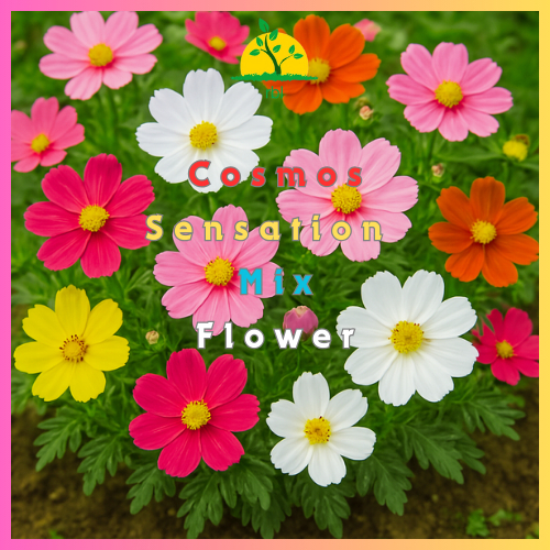 Biji Benih Bunga Cosmos Sensation Mexican Aster Mixed Seeds ( 50 Seeds ...