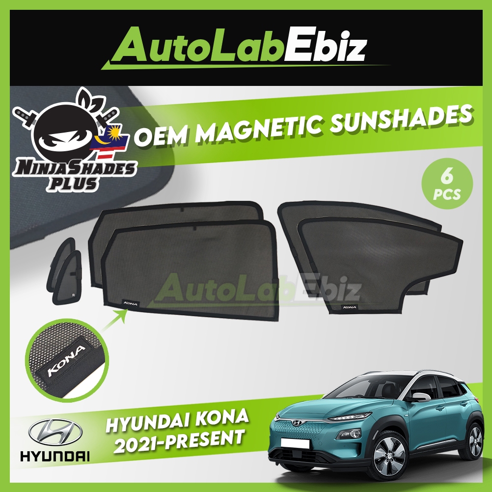 Hyundai Kona 2021 2022 2023 2024 2025 NinjaShades Plus OEM Magnetic Car ...