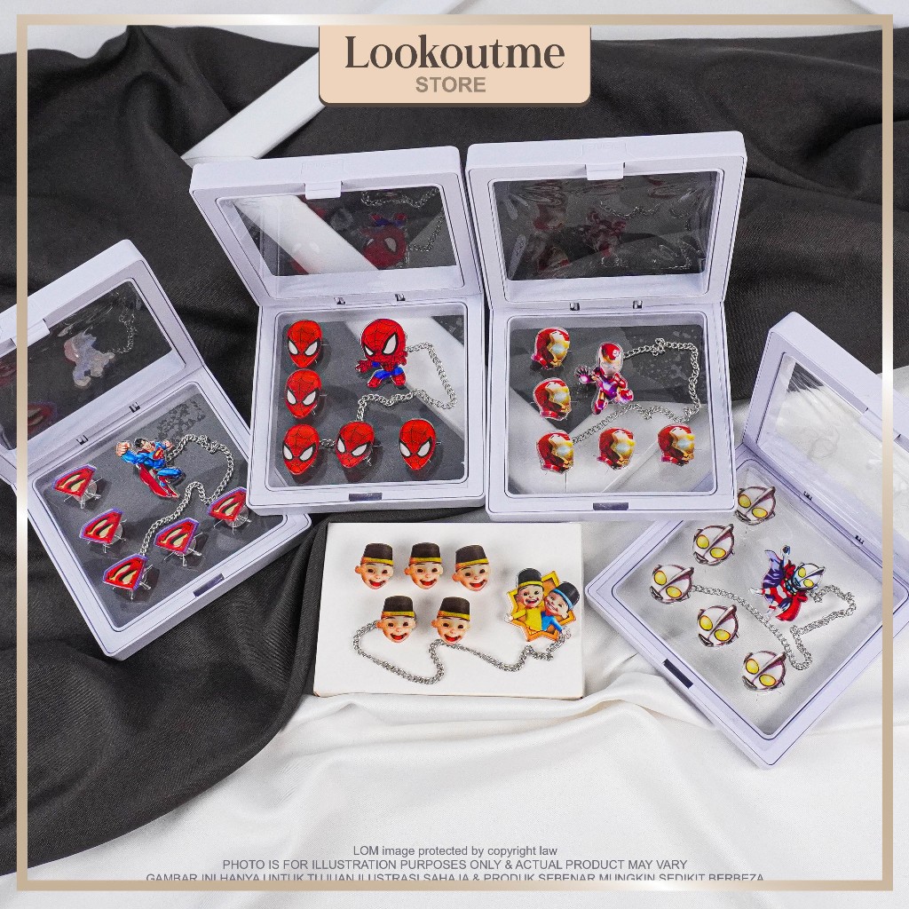 Lookoutme Butang Baju Melayu Berantai Cartoon Hero Budak Cute Upin ...