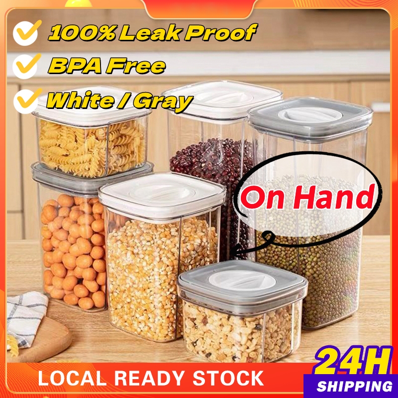 Airtight Food Container Leak-Proof Canister Stackable Storage ...