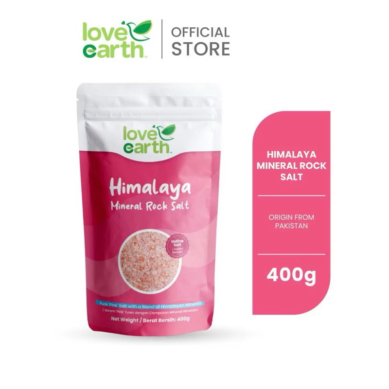 Himalaya 𝐌𝐢𝐧𝐞𝐫𝐚𝐥 𝐑𝐨𝐜𝐤 Salt 400g Garam Bukit Himalaya pink salt | Shopee ...