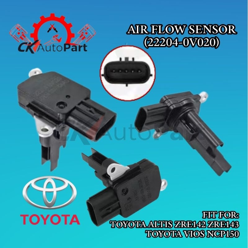 TOYOTA ALTIS ZRE142 ZRE143 VIOS NCP150 AIR FLOW SENSOR (22204-0V020 ...
