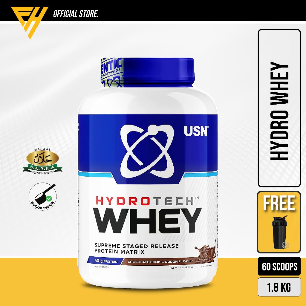 USN Hydrotech Whey 4lbs (1.8kg) Whey Protein Powder Weight Loss Lean ...