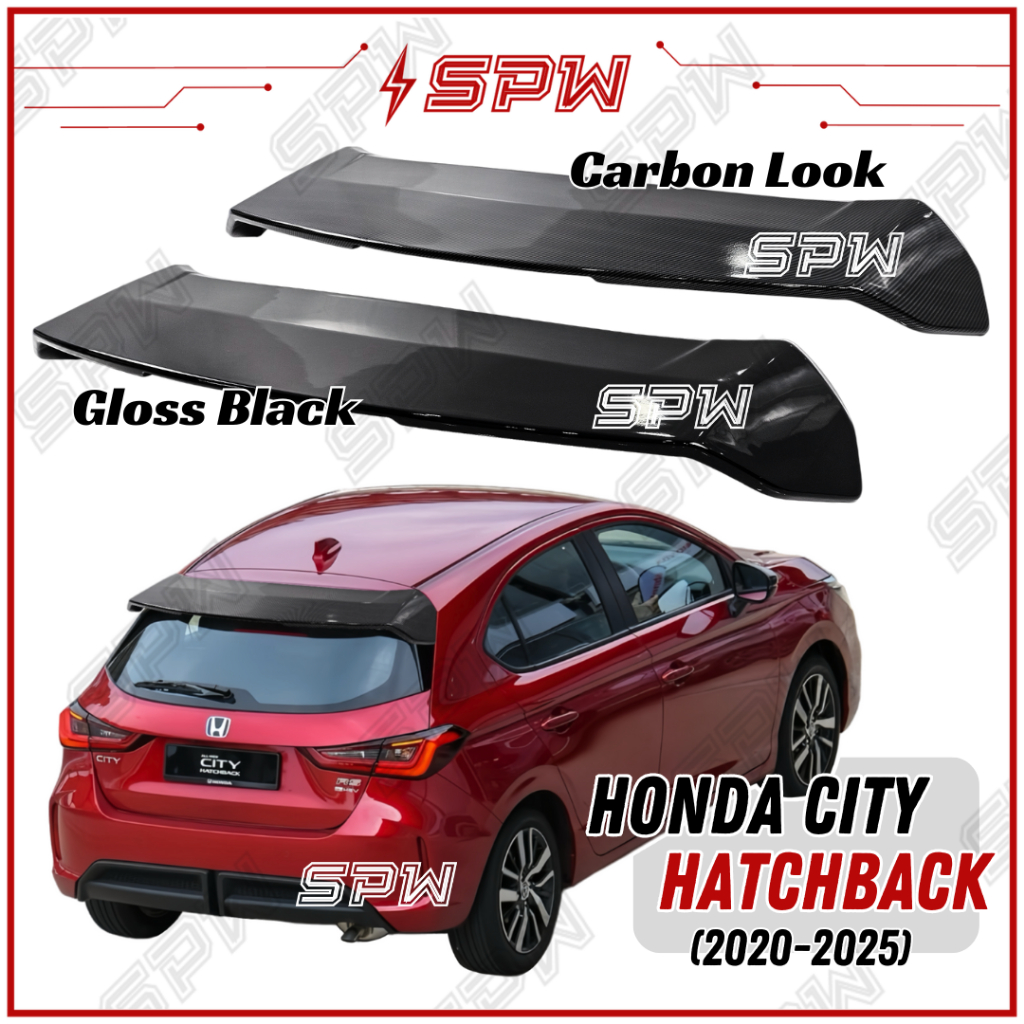 Honda City Hatchback (2020-2025) V3 Spoiler Rear Bumper Spoiler Lip HB ...