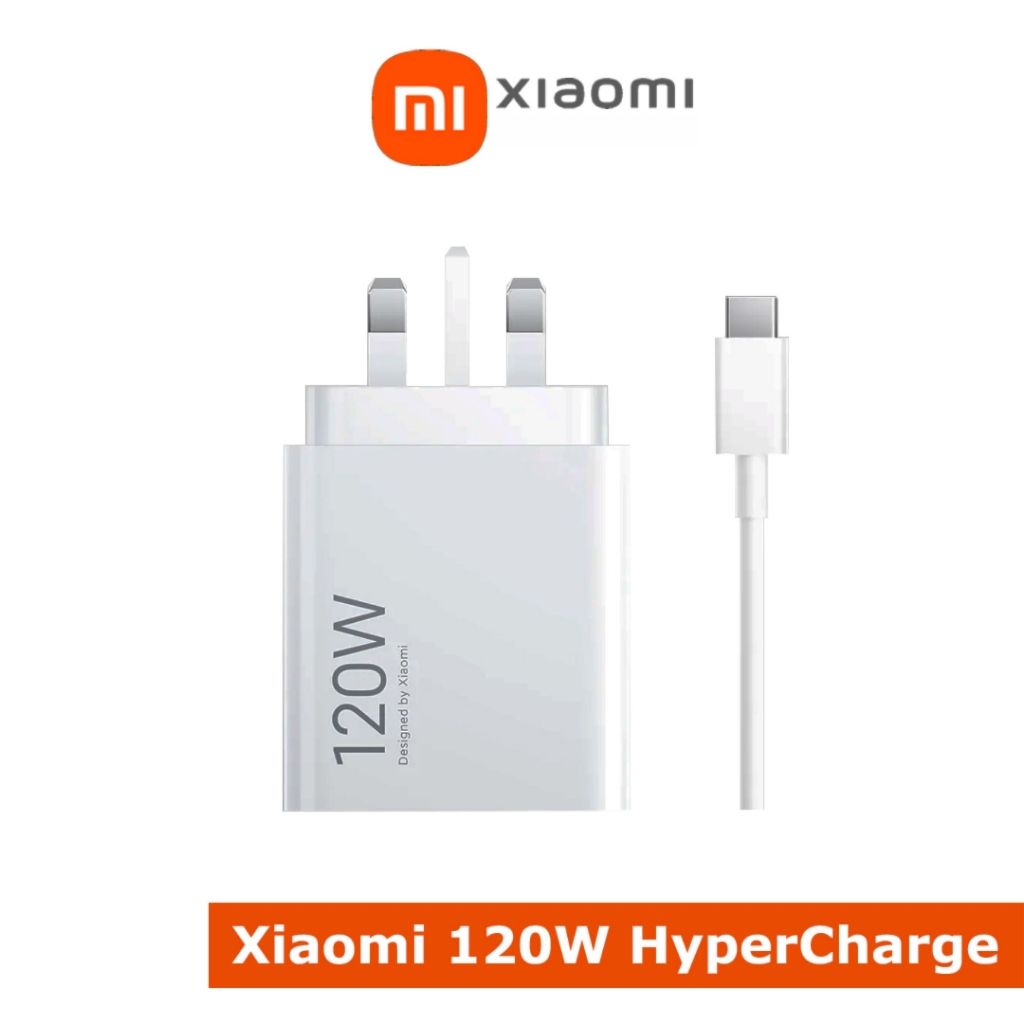 Xiaomi 120W HyperCharge Fast Charger | Type-C Adapter + Cable | Mi 11T ...