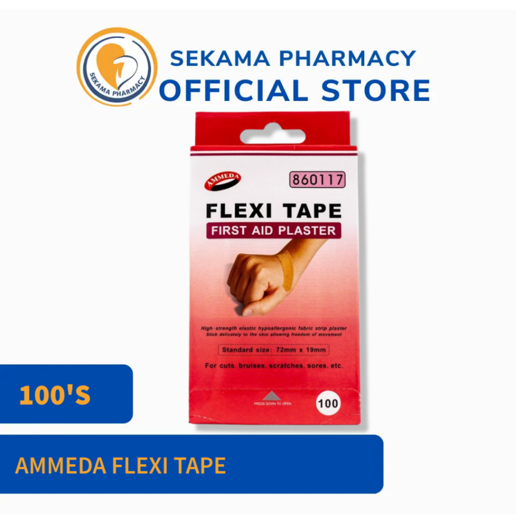 AMMEDA FLEXI TAPE FIRST AID PLASTER 100'S [EXP: 11/2026] | Shopee Malaysia