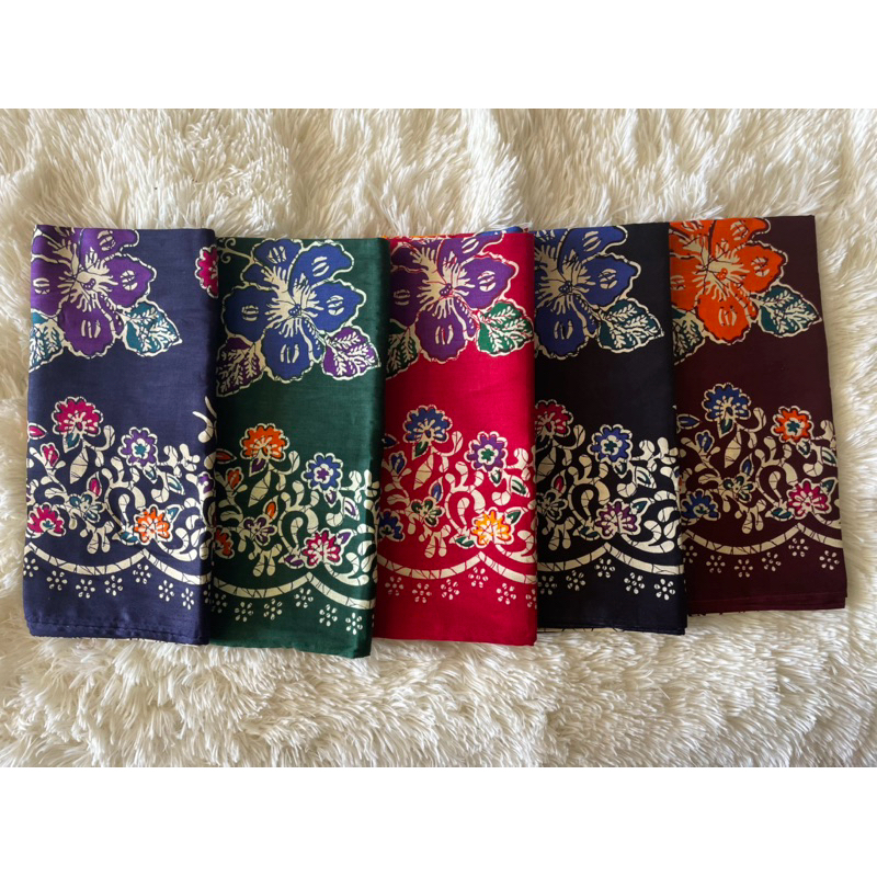 SAPRAH/ALAS MEJA BATIK FLORAL 2M – PILIHAN WARNA MENARIK | Shopee Malaysia