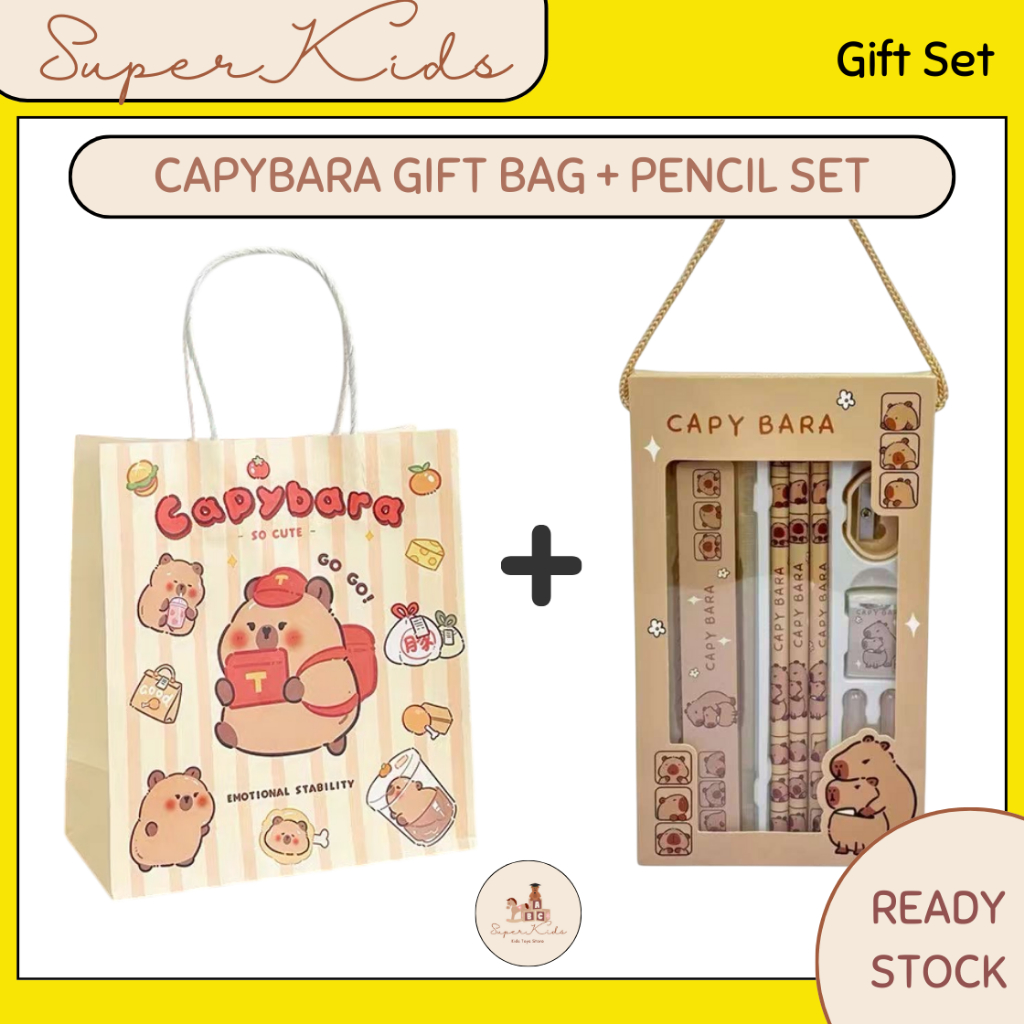 GIFT SET Cute Capybara Cartoon Children Birthday Kids Gift Present ...