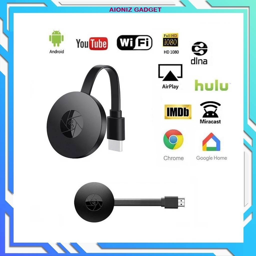 Google Chromecast TV Stick Wireless HDMI WiFi Display TV Dongle 1080P ...