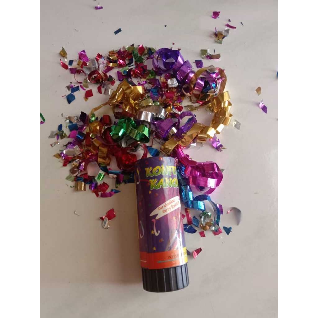POP KONFETI MINI BERPINTAL (PENDEK) MINI PARTY POPPER CONFETTI TWIST ...