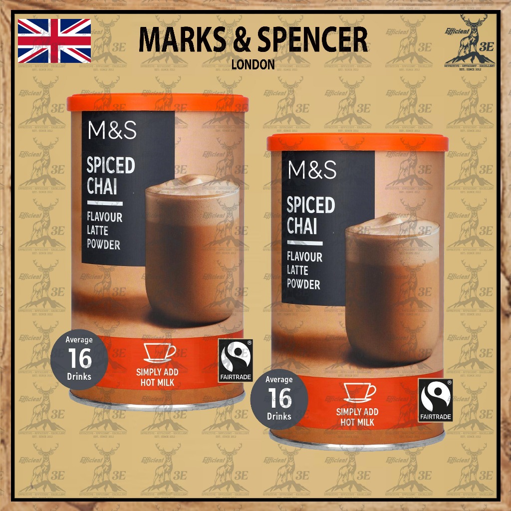 M&S🌟Marks & Spencer Spiced Chai Flavour Latte Powder (Single Can) | Shopee Malaysia