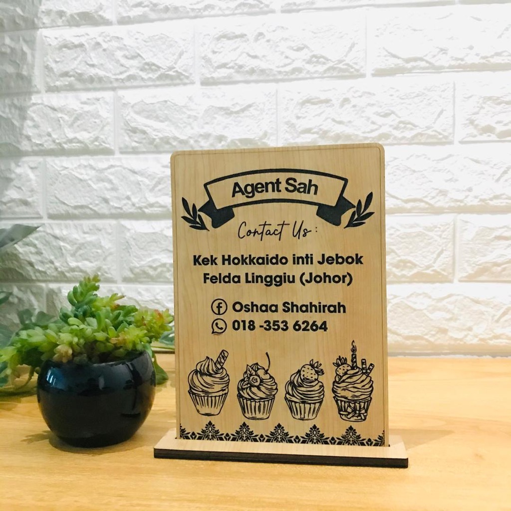 Sijil Kayu atau Menu Kayu Hiasan Meja | Shopee Malaysia