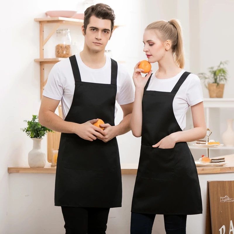 Fashionable And Simple Solid Color Chef Apron Restaurant Waiter Harness ...