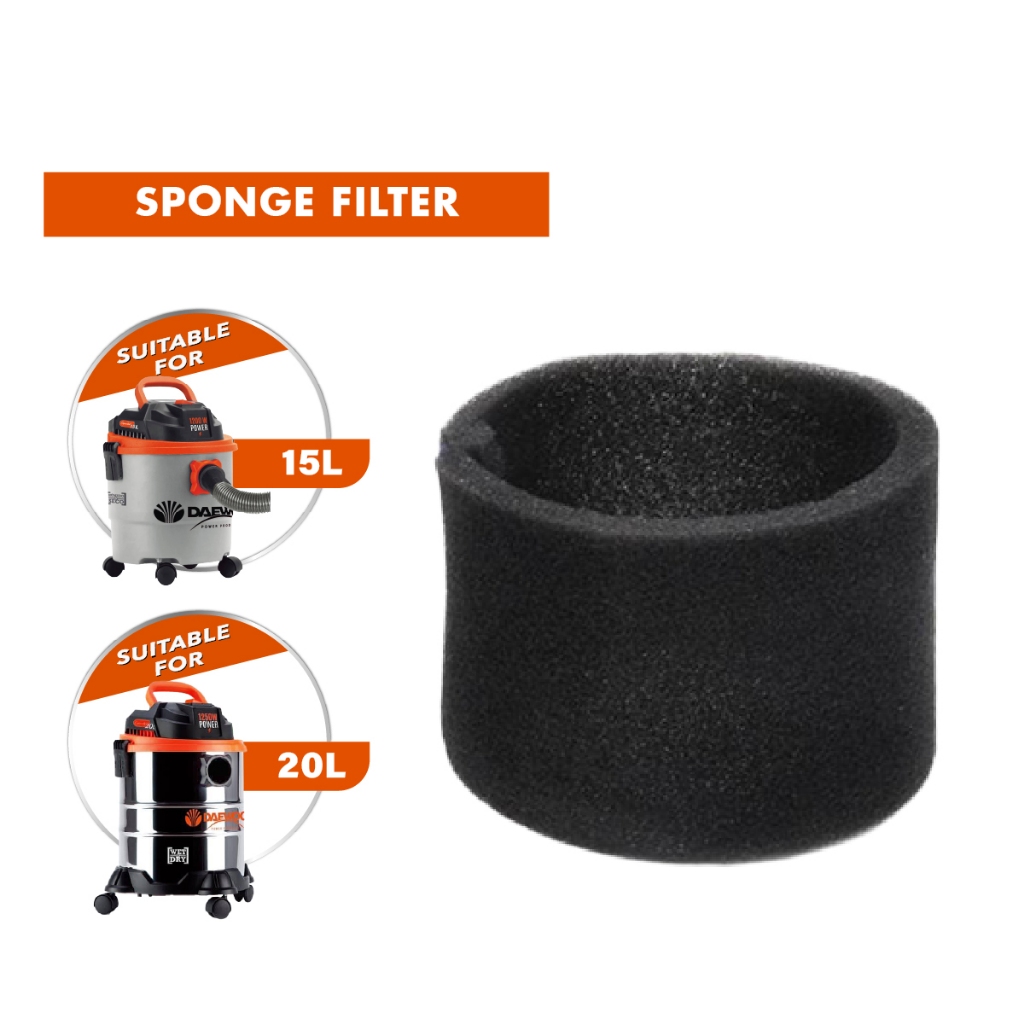Daewoo Sponge Filter For Daewoo Pro Vacuum Cleaner Series (15L / 20L ...