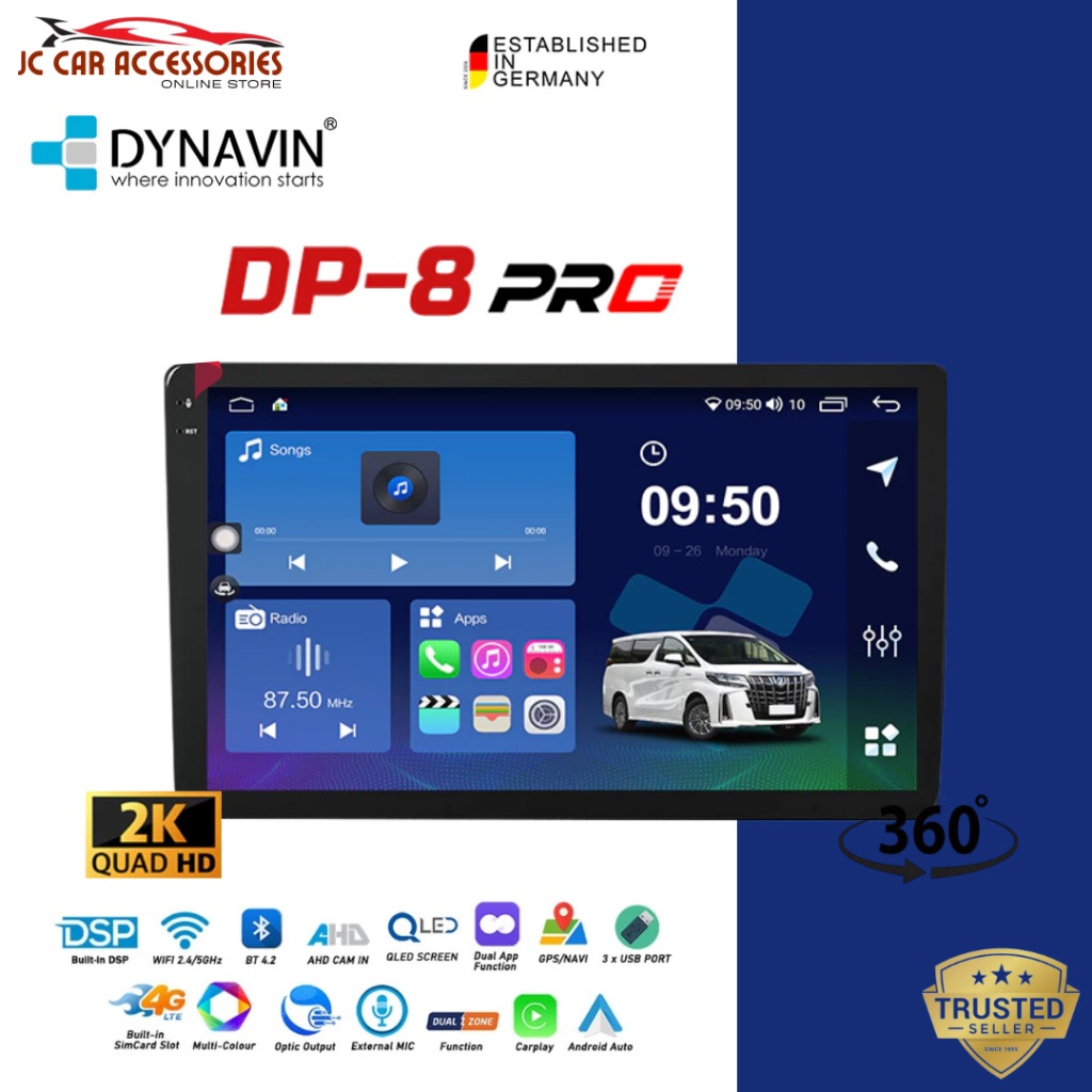 Dynavin DP-8 Pro car android player 4+64GB 9 inch 8+256GB 10 inch 2K ...