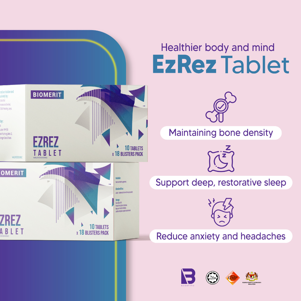 BIOMERIT Ezrez Magnesium Bisglycinate 150mg (30's/60's/180's) | Shopee ...
