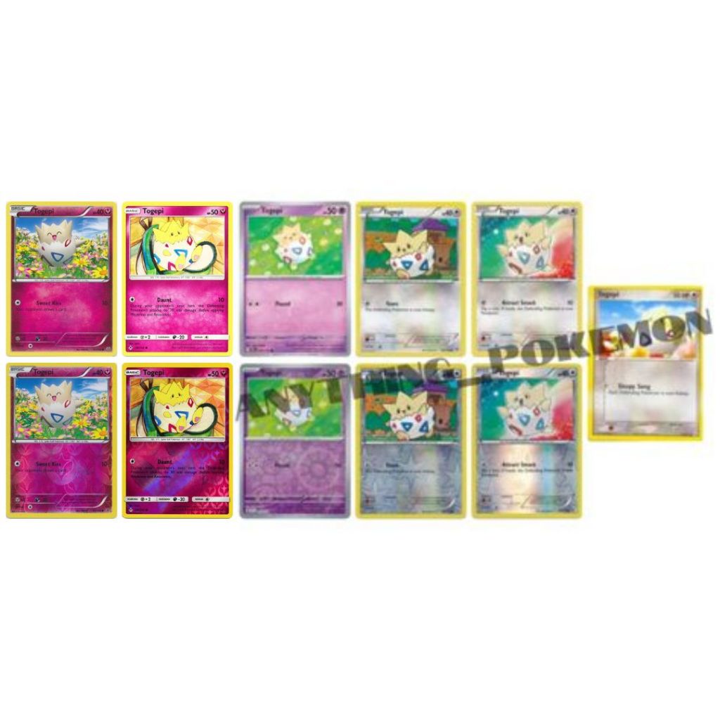 Pokemon Card - Togepi (43/108), (136/214), (070/191), (102/135), (110/ ...