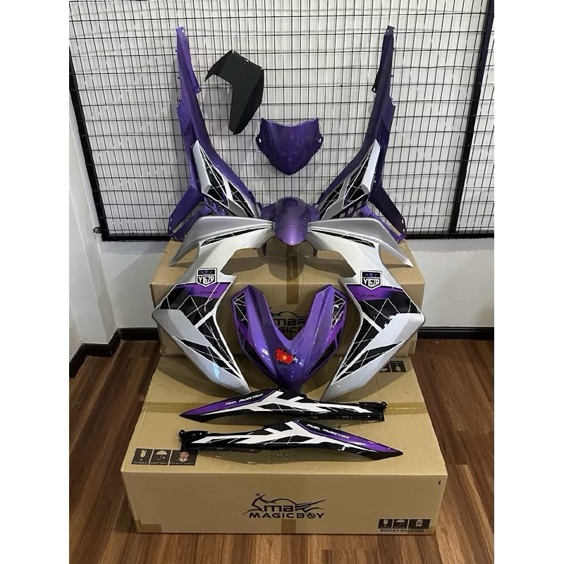Magic Boy Coverset Y16ZR V1 Y16ZR ABS V2 Cover Set Exciter RC MSI ROYAL PURPLE Vietnam Body Set ...