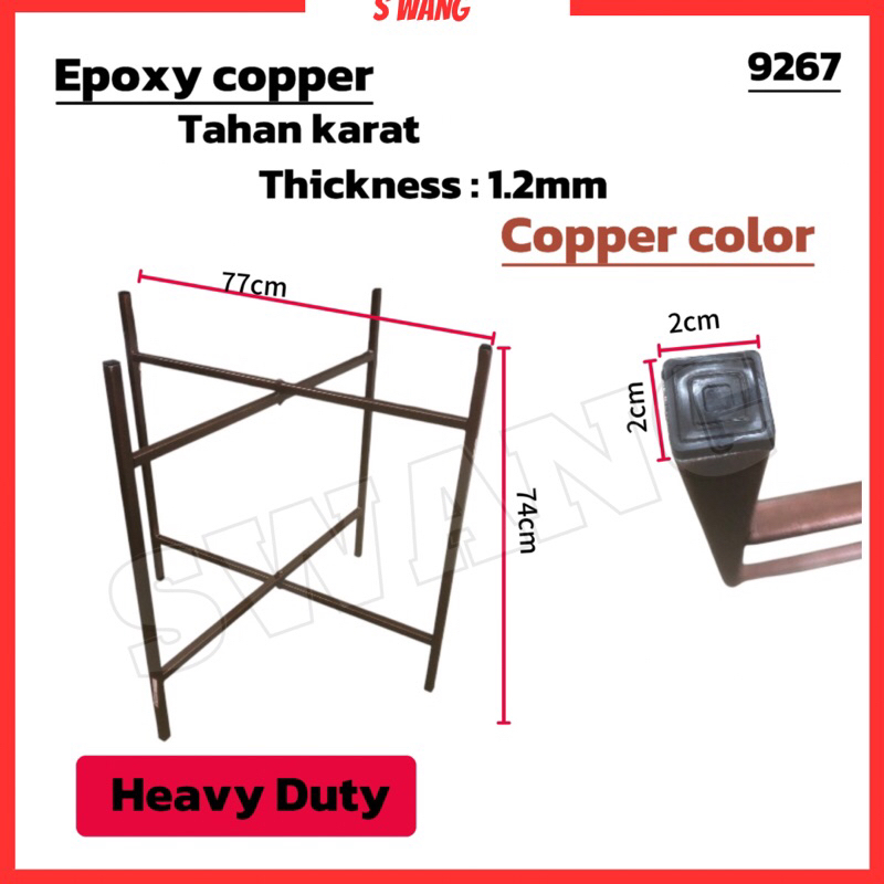 kaki meja besi biasa dan kaki meja heavy duty. | Shopee Malaysia